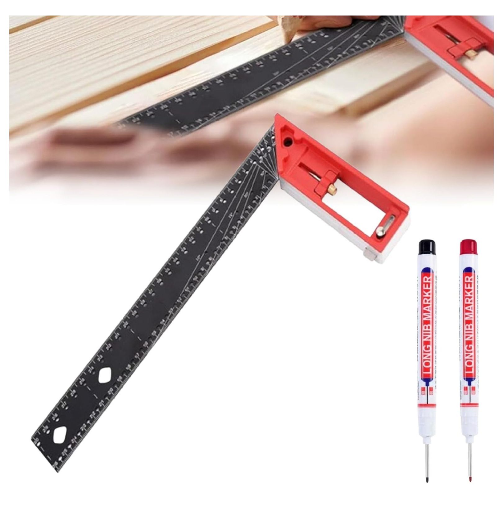 Tooltekt Woodworking Square Ruler,Tooltekt Square Ruler,2024 New Multi ...