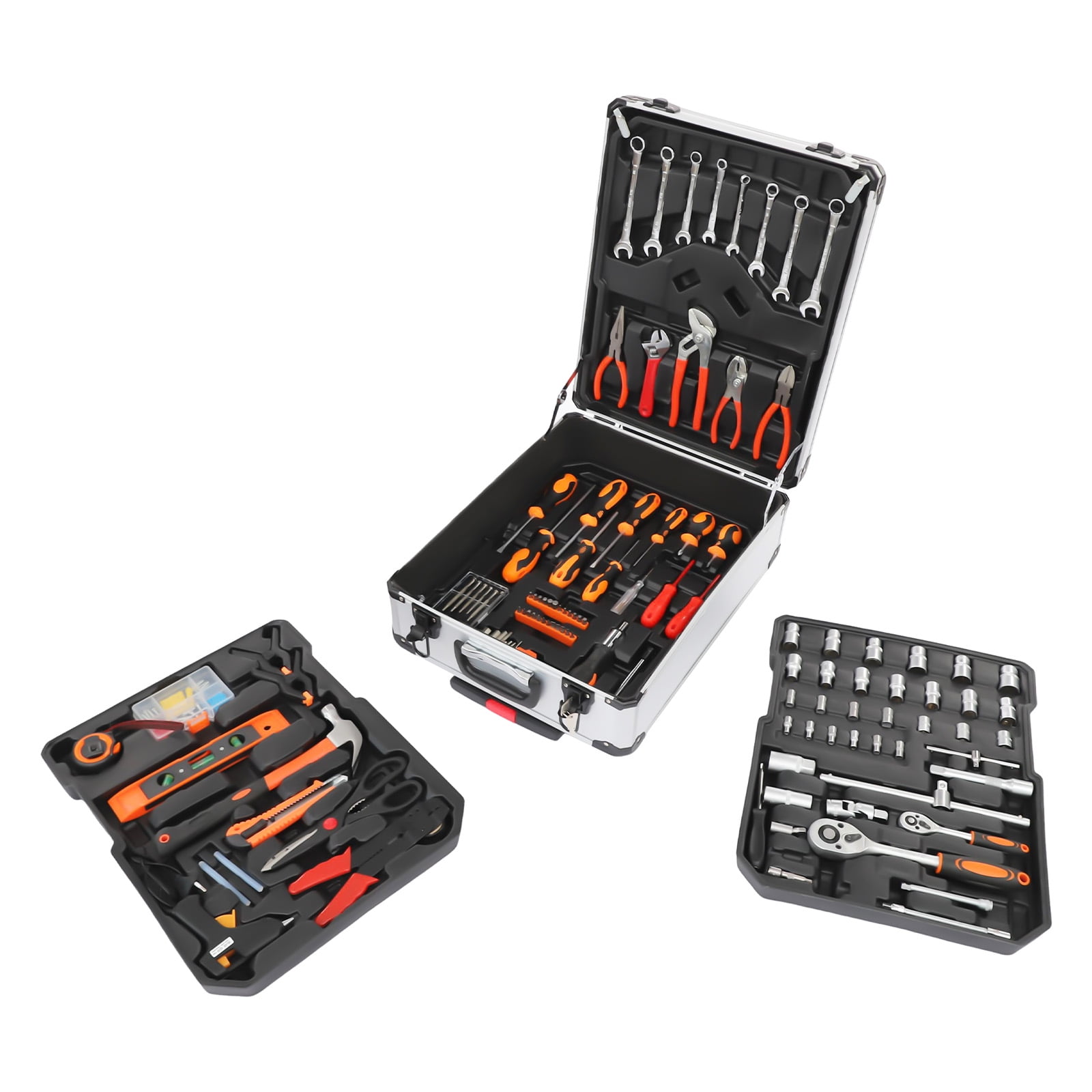 Toolven 187-Piece Home Repairing Tool Set, Carbon Steel with Chrome ...