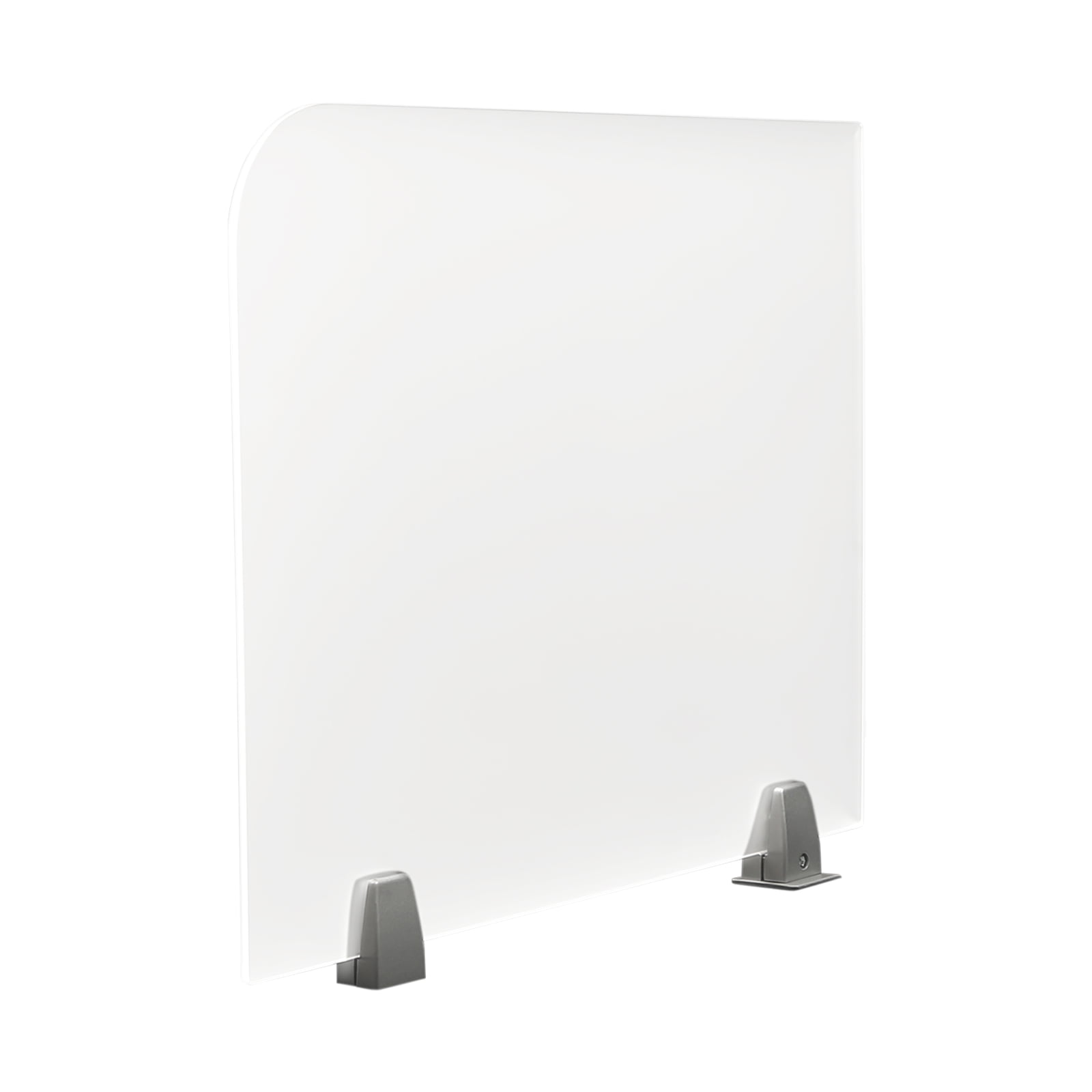 Toolven 2-Inch Thick Acrylic Desk Divider Privacy Panel, Translucent ...