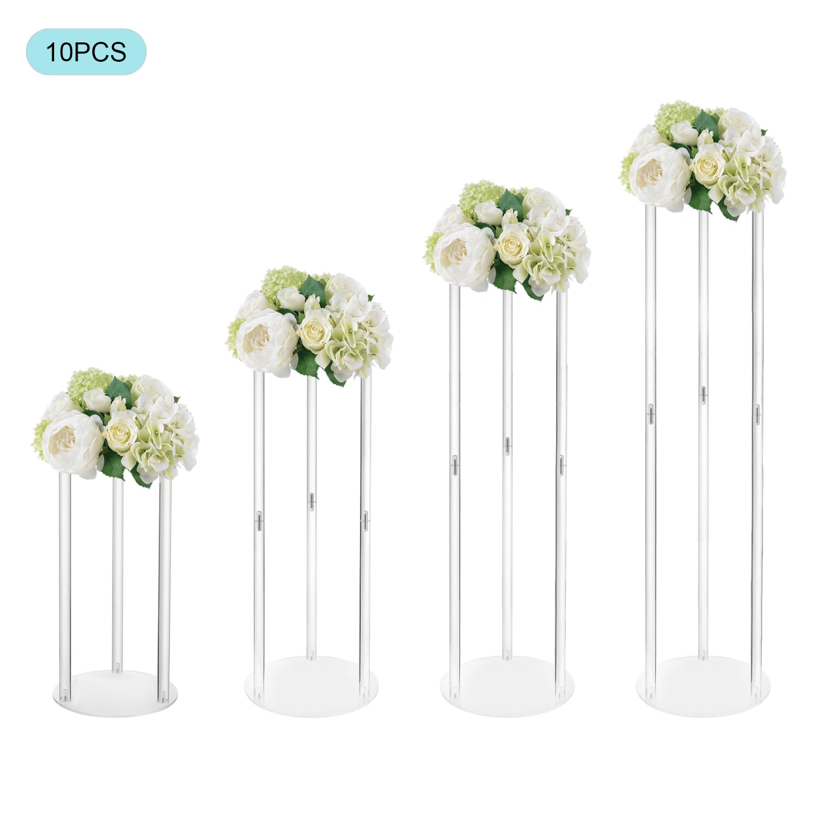 Toolven Acrylic Wedding Flower Stand High-Quality Material 13.22lbs ...