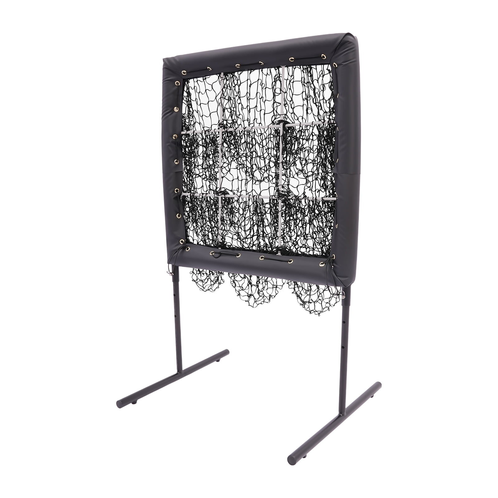 Toolven Baseball Throwing Net, Adjustable Height, Polyester Mesh, Iron ...