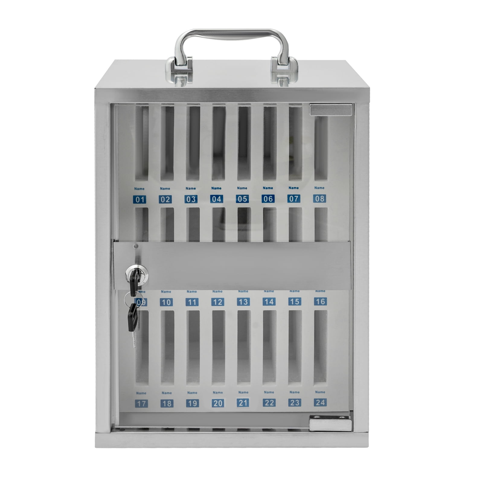 Toolven Cell Phones Storage with 24 Slots, Stainless Steel, Scratch ...