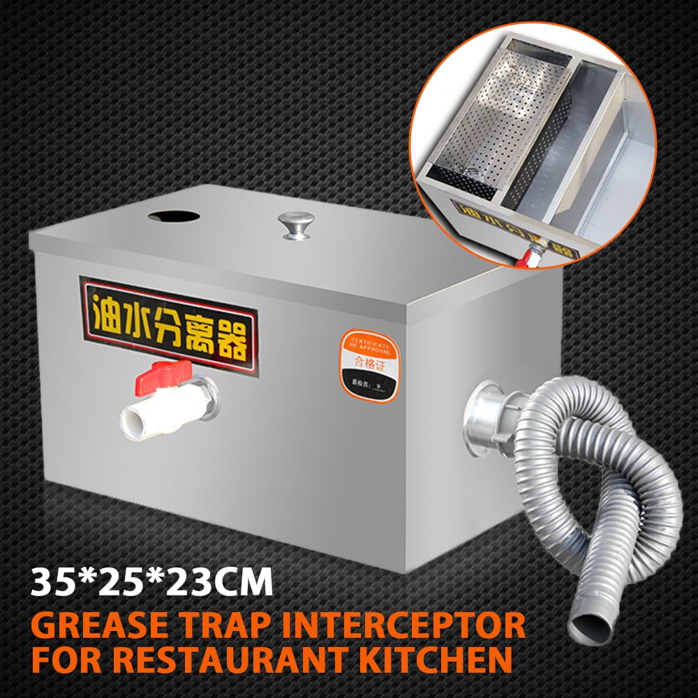 Toolven Commercial Grease Interceptor, Under Sink Grease Trap ...