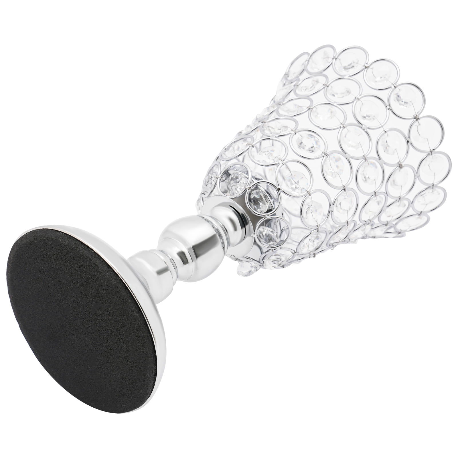 Toolven Crystal Wedding Flower Stand with K9 Crystal and Iron Base ...