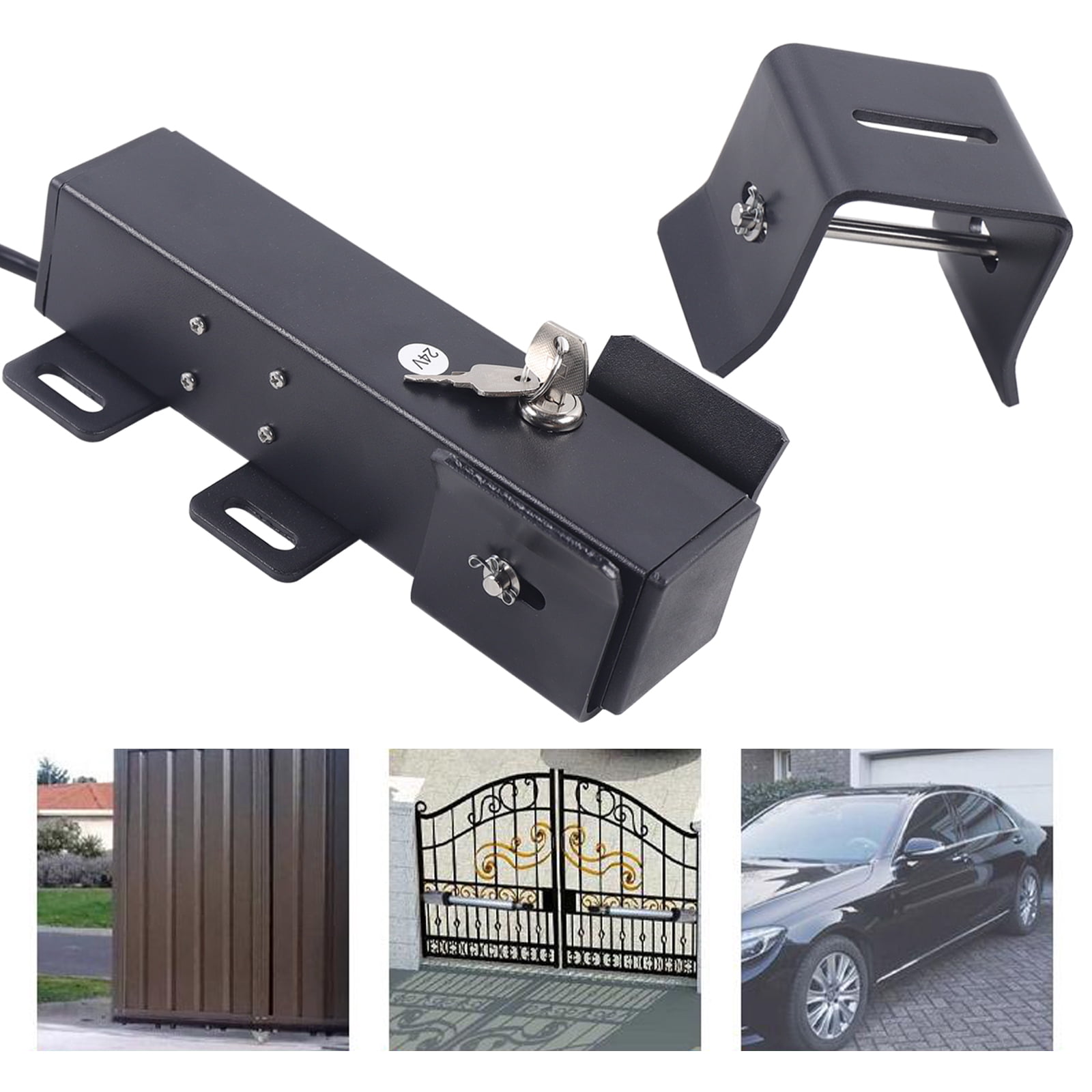 Toolven Electric Door Lock for Gate 24V Security Lock with Dual Options ...