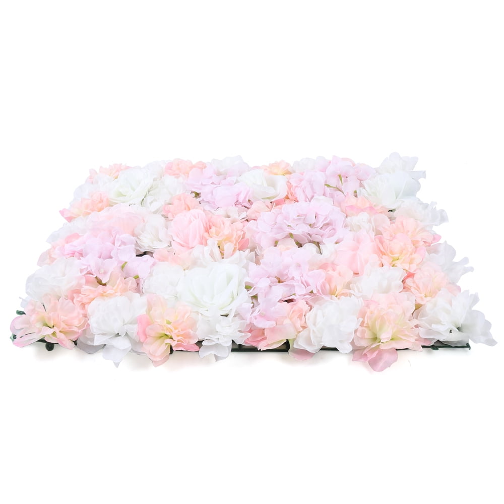 Toolven Flower Wall Set of 12 Artificial Plastic and Silk Panels ...