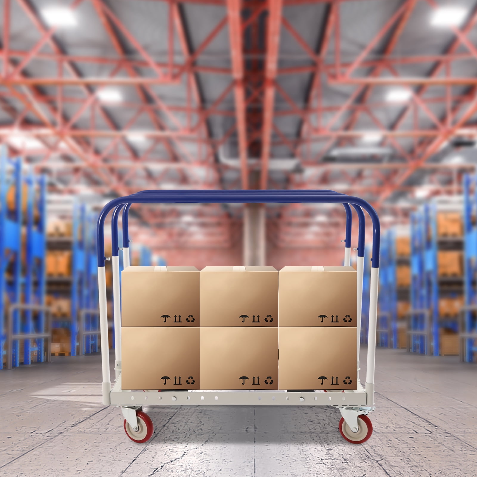 Toolven Heavy-Duty Steel Panel Truck Dolly, 1000 lbs Load Capacity ...