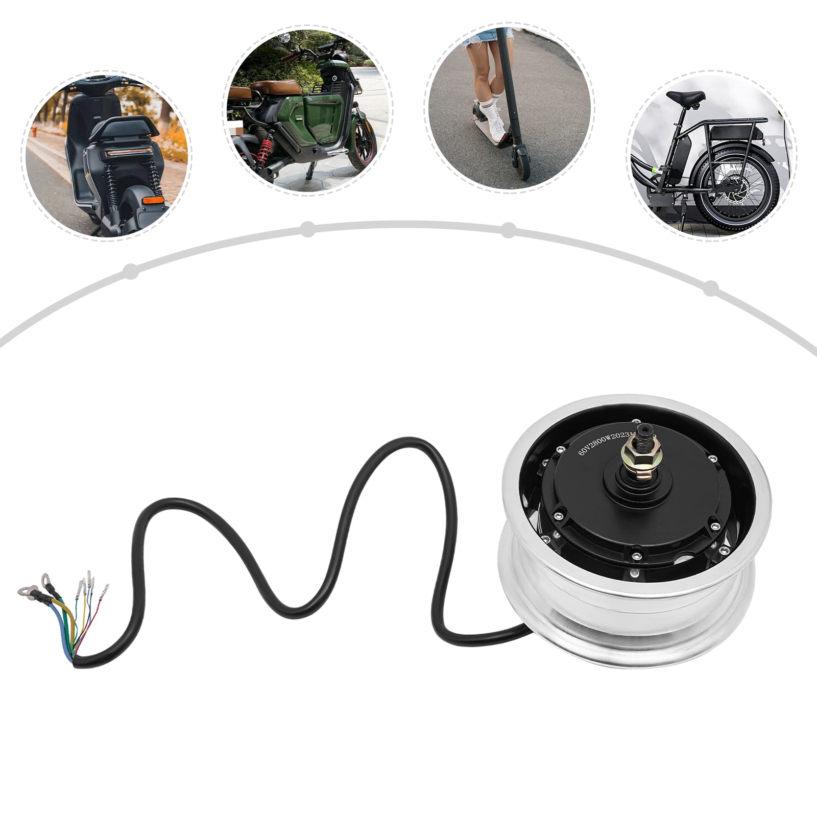 Toolven High Performance Hub Motor 60V 1900RPM with Low Noise and IP33 ...