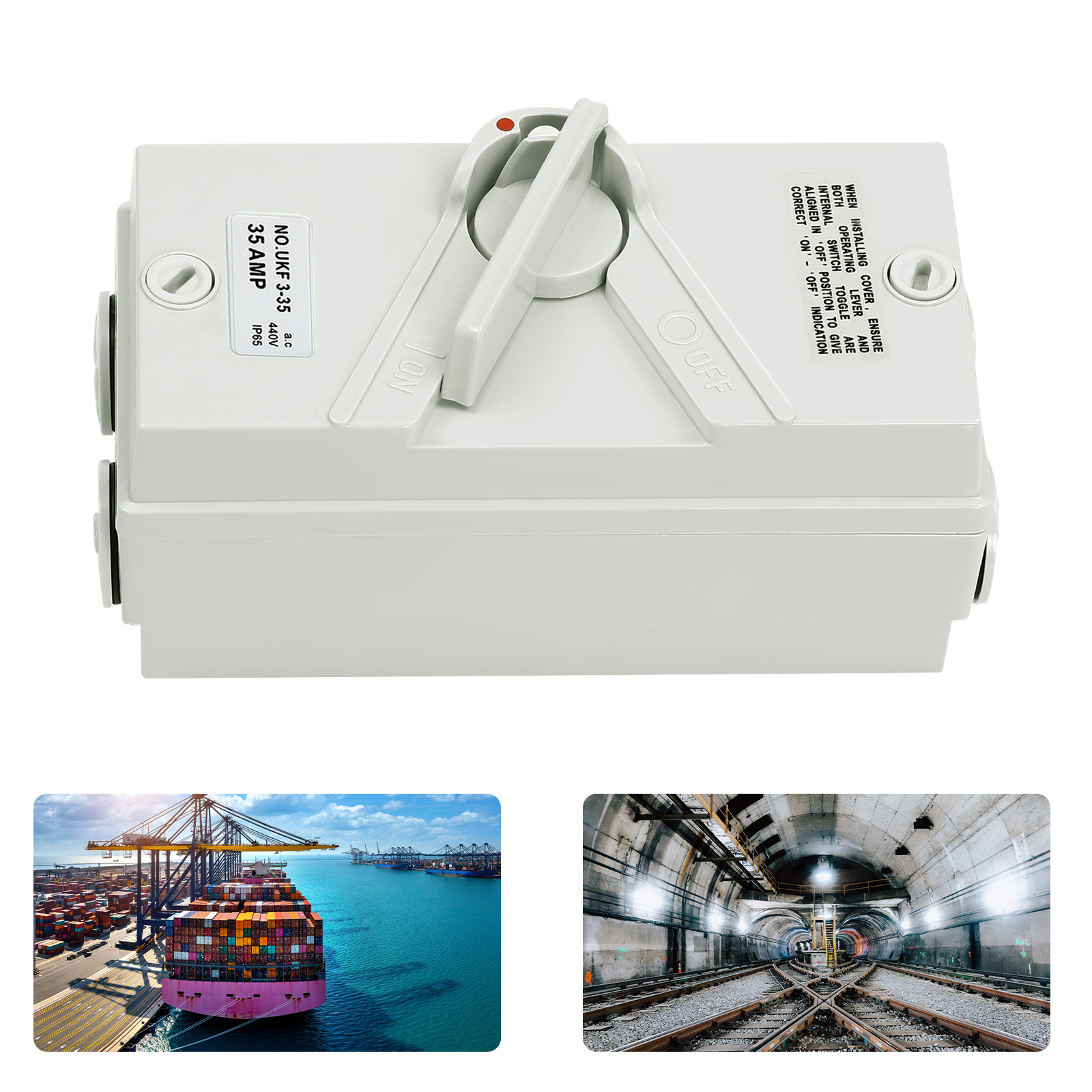 Toolven IP65 Waterproof Reset Switch, High Adaptability with Silver ...