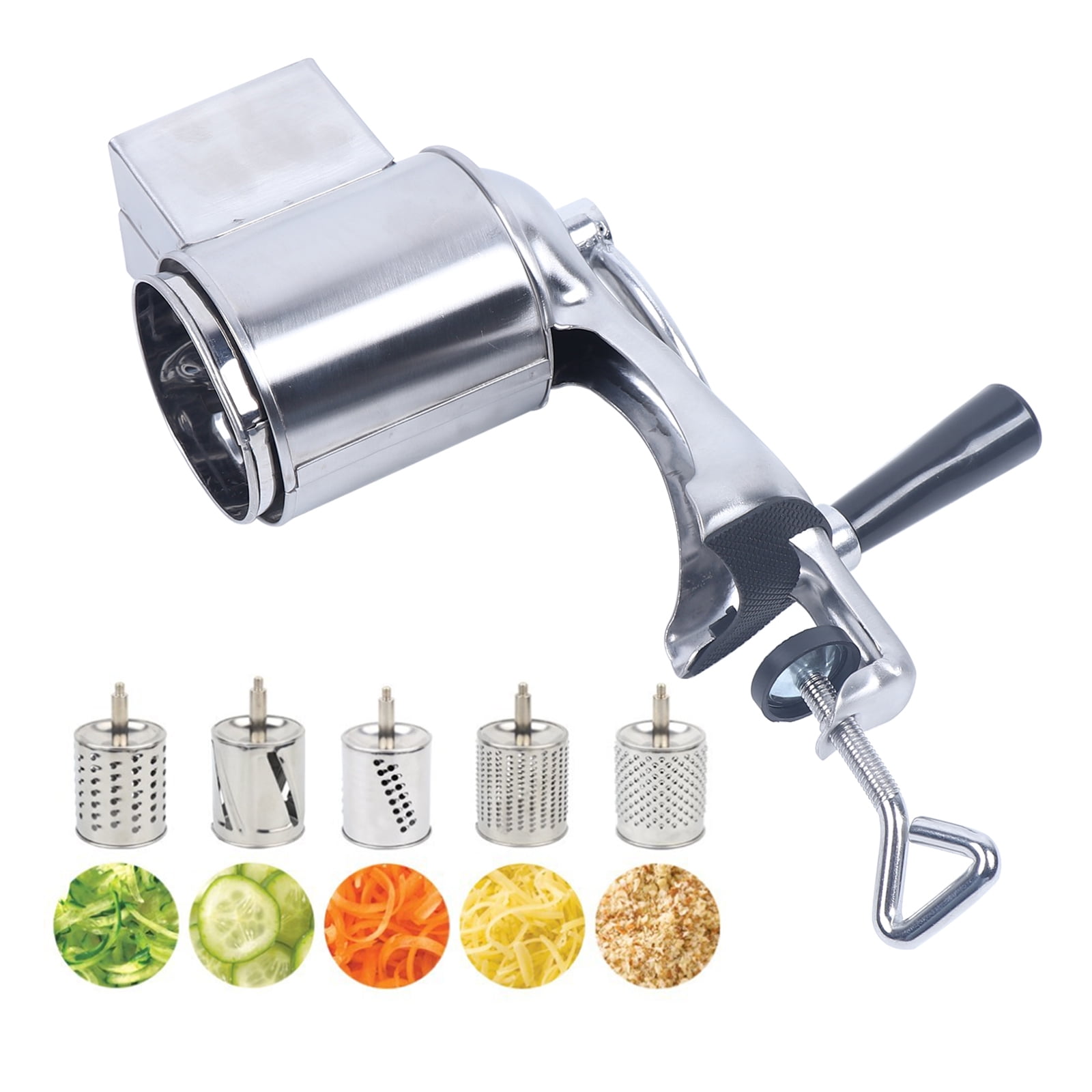 Toolven Kitchen Aid Mixer Accessories Set with 5 Stainless Steel Drum ...