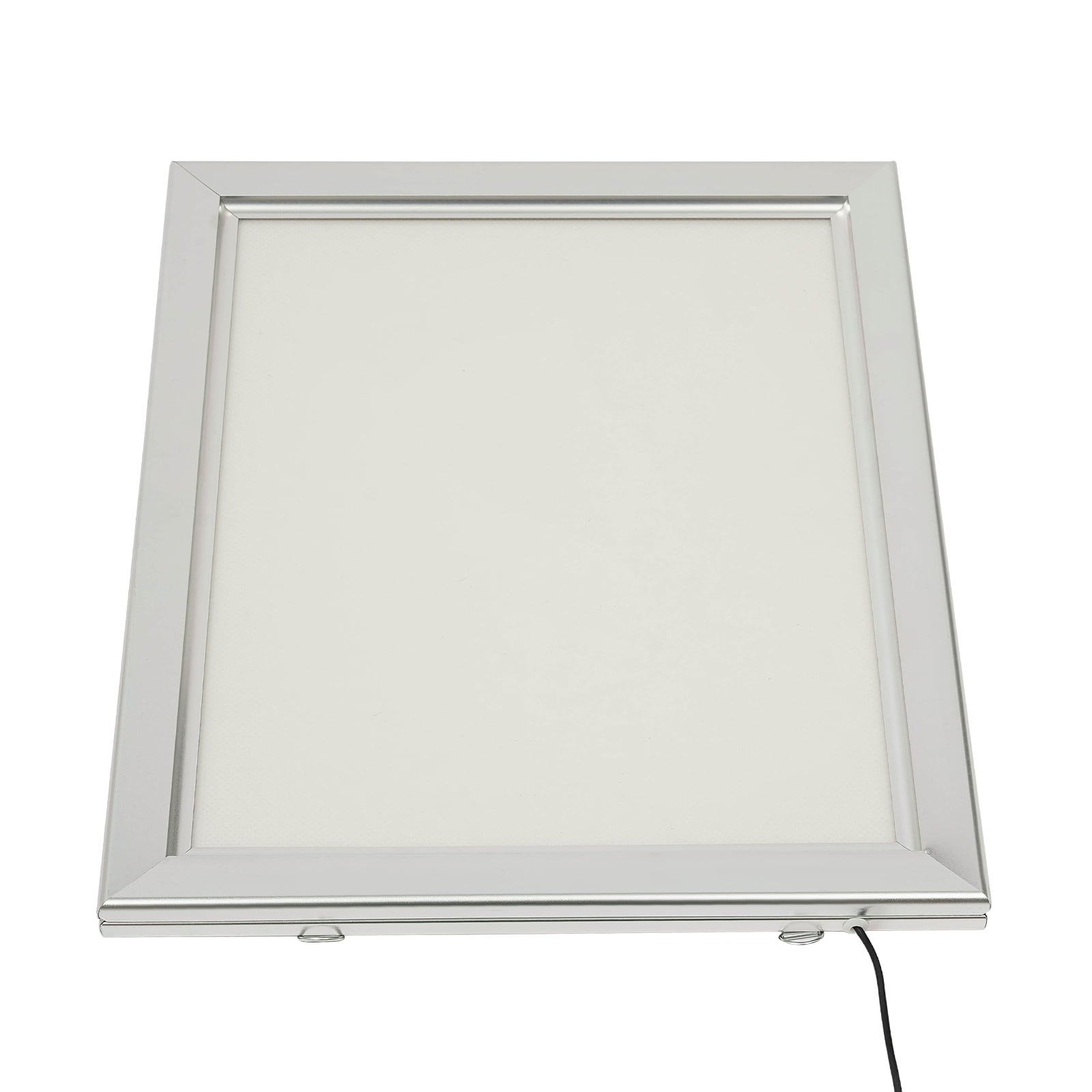 Toolven LED Display Poster Frame, Wall-Mounted, Silver Aluminum Alloy, 18W LED Beads, Clear ...