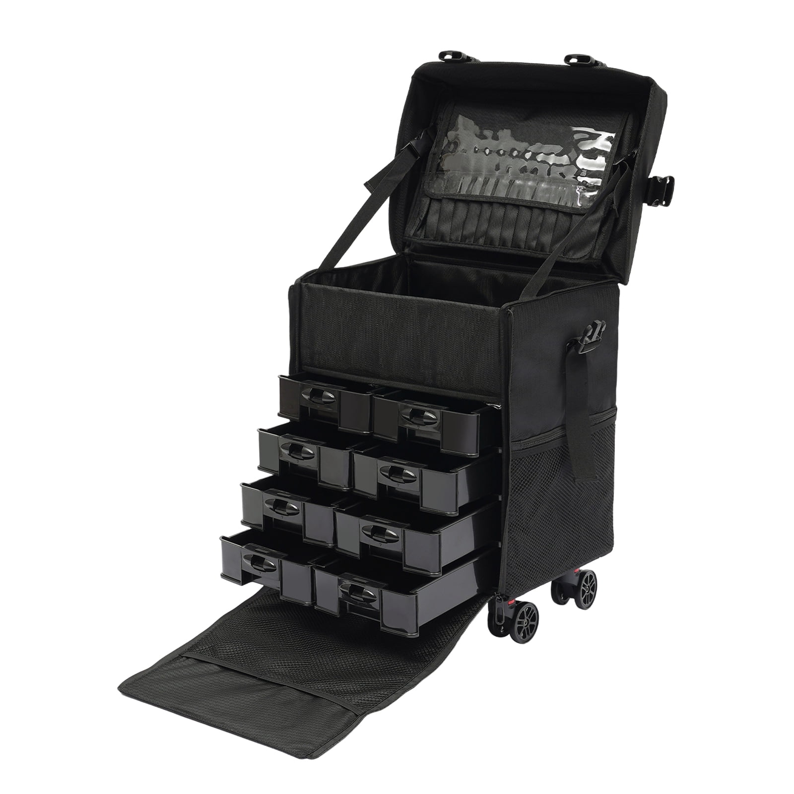 Toolven Makeup Train Case – Large Capacity with 8 Removable Drawers ...