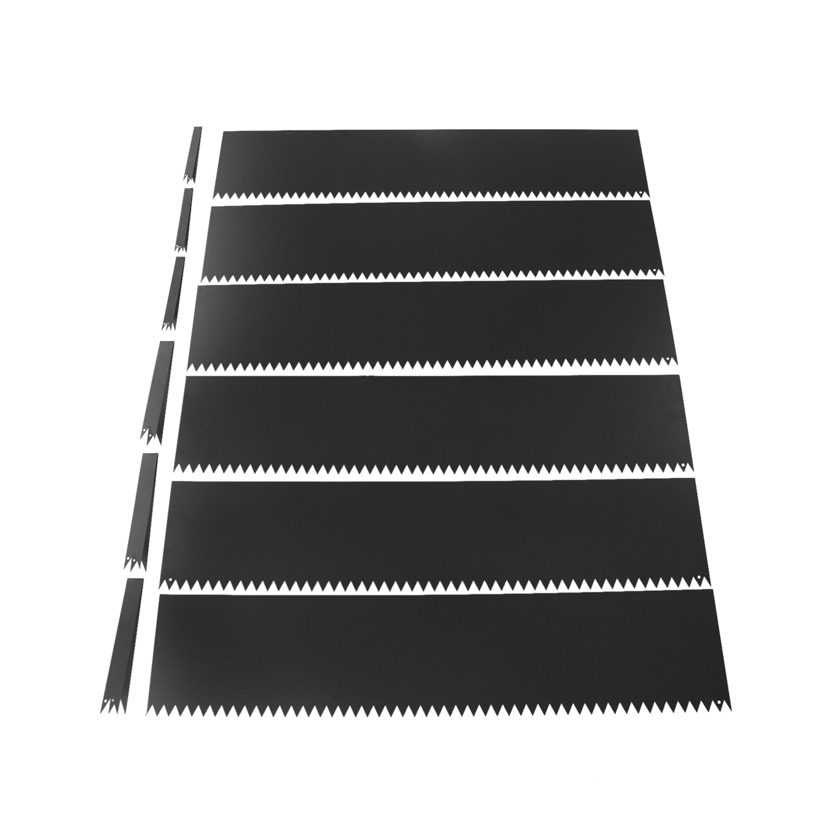 Toolven Metal Landscape Edging Flexible Black Steel Garden Border ...