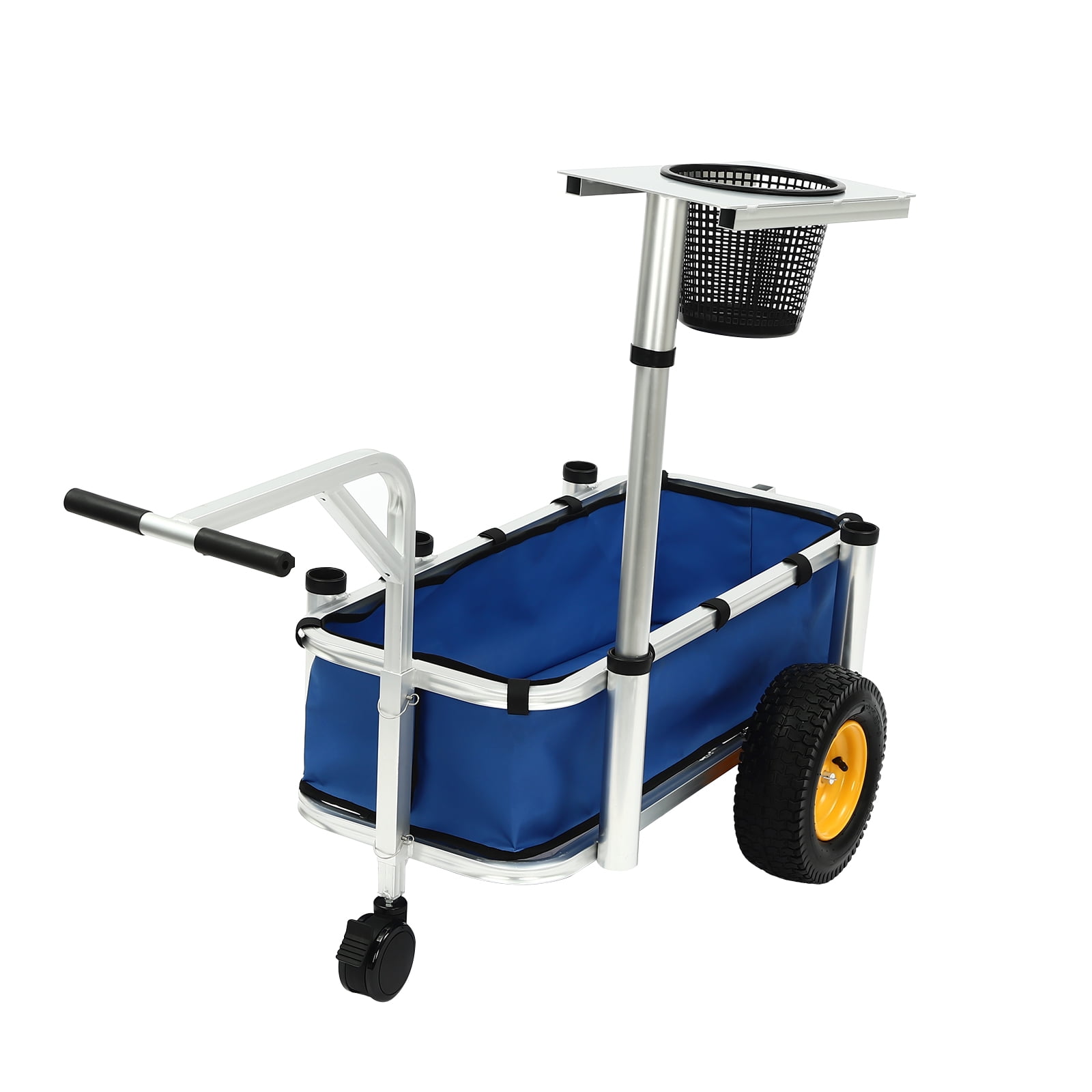 Toolven Outdoor Fishing Folding Cart with 176.4 lbs Capacity, Aluminum ...