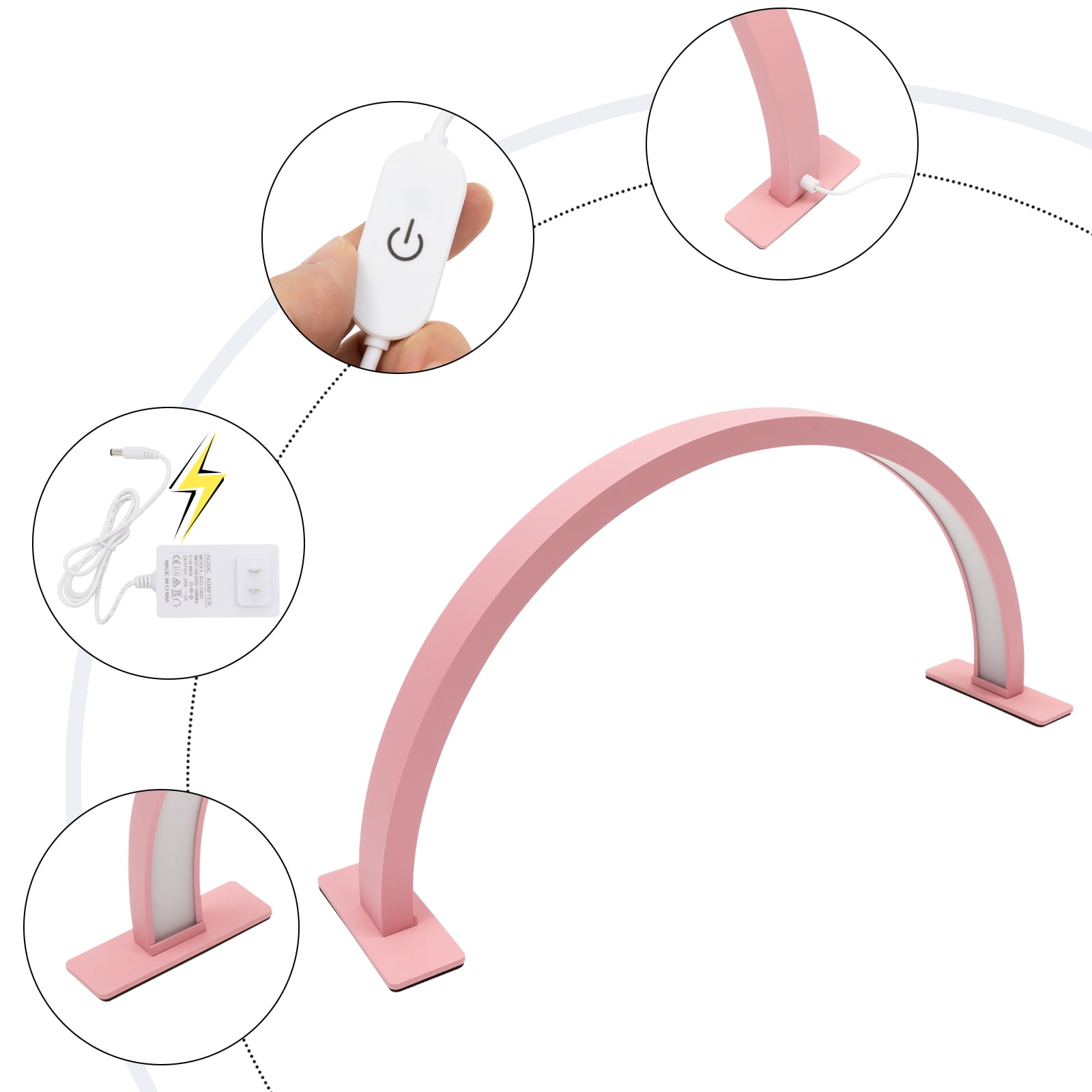 Toolven PDT Lamp Skin Light Therapy, 2400 Lumen LED, Adjustable ...