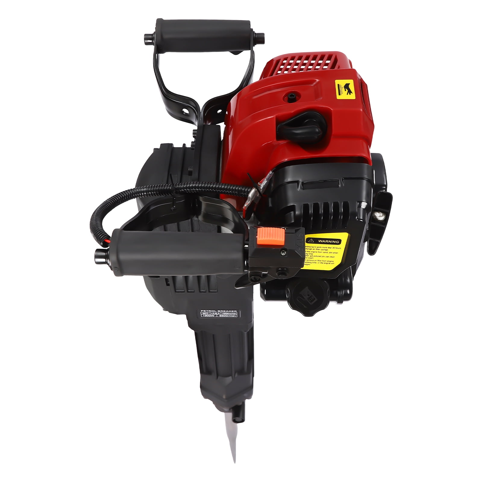 Toolven Punch Drill 52CC 2 Stroke Gas Powered Demolition Jack Hammer ...
