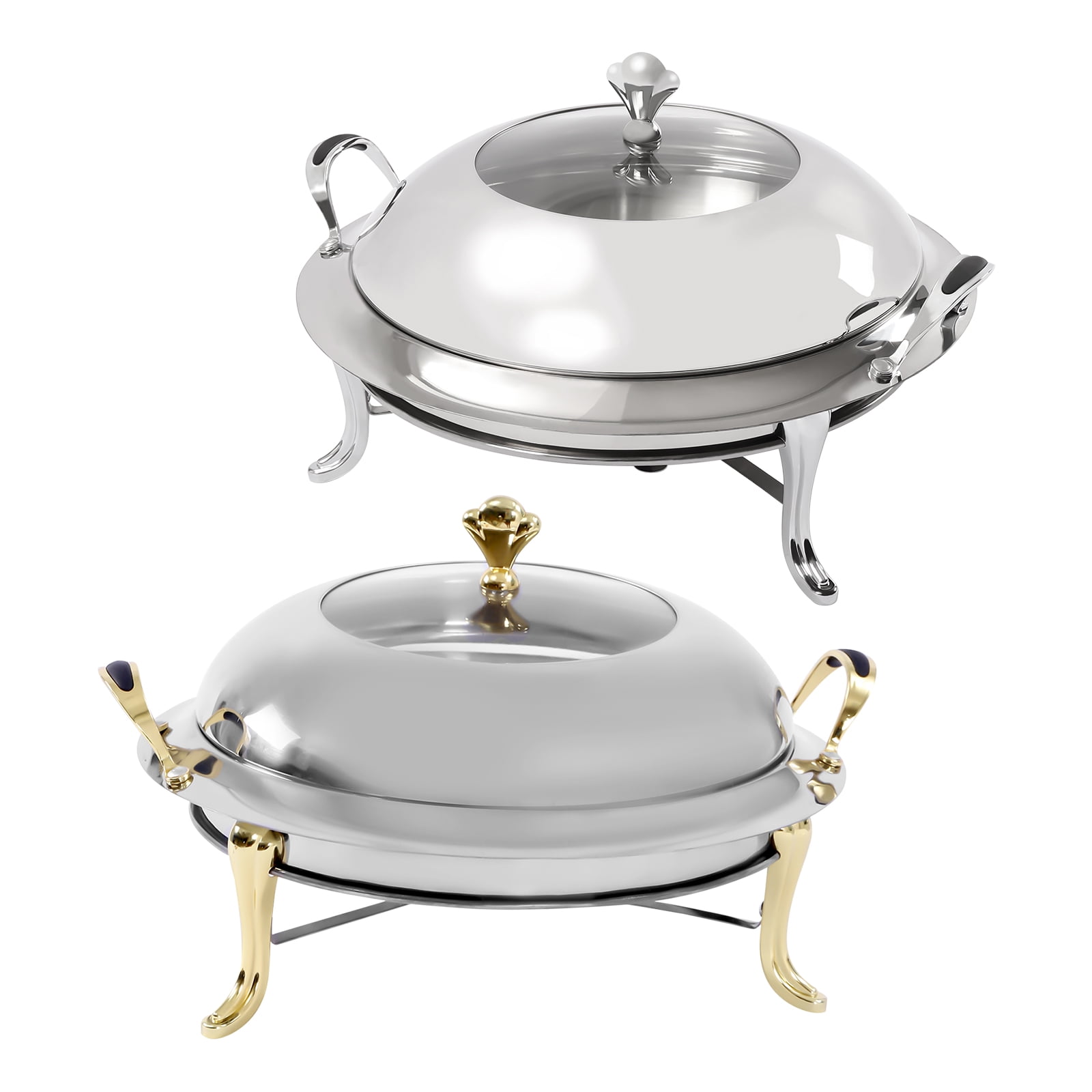 Toolven Robust and Elegant Chafing Dish – Stainless Steel, Adjustable ...