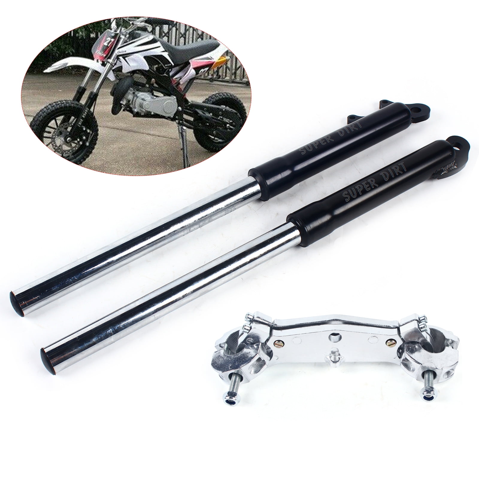 Toolven Small mini Triple Dirt Pit Bike Pro Trail Front Fork Shocker ...