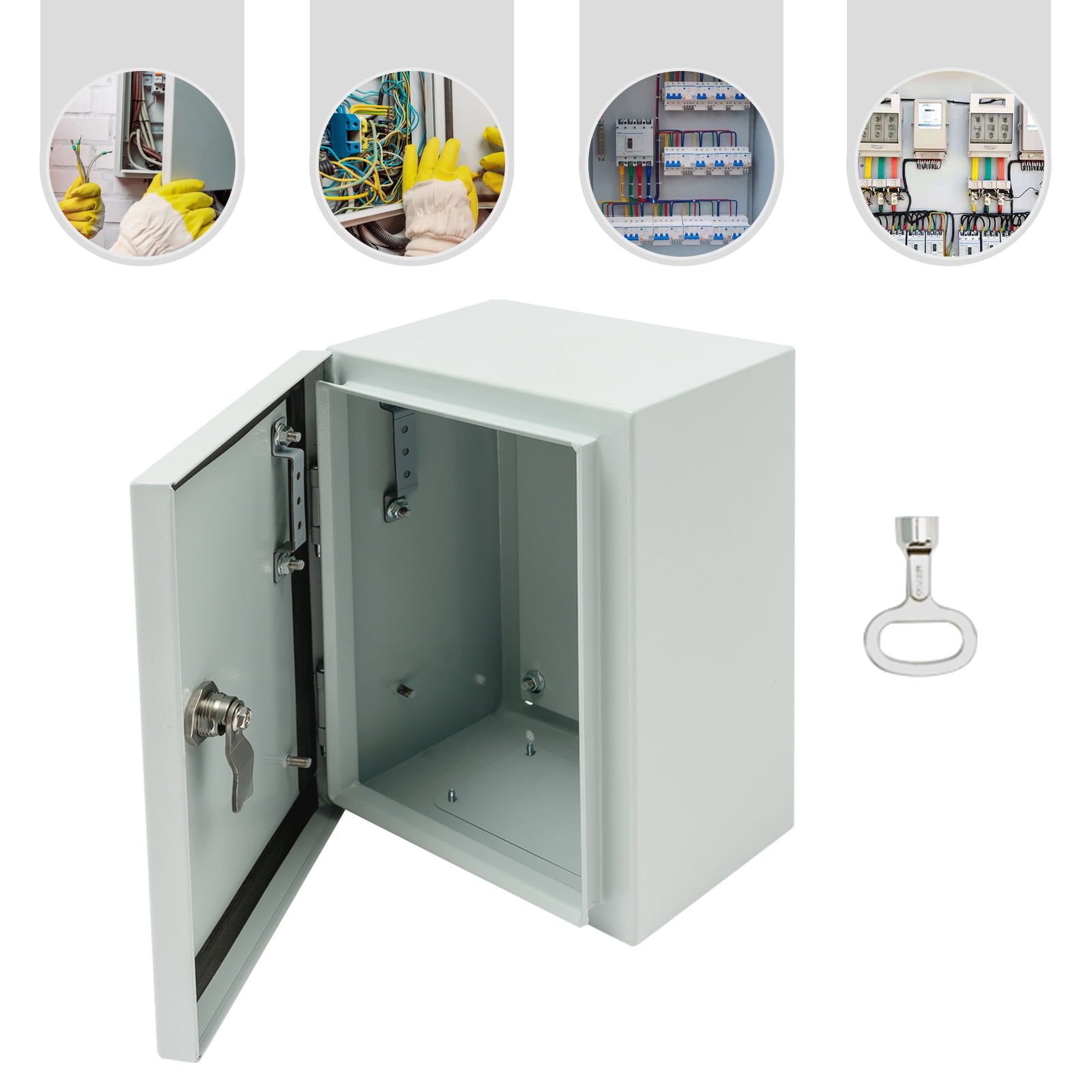 Toolven Stainless Steel Electrical Box Lockable Waterproof Wall Mount ...