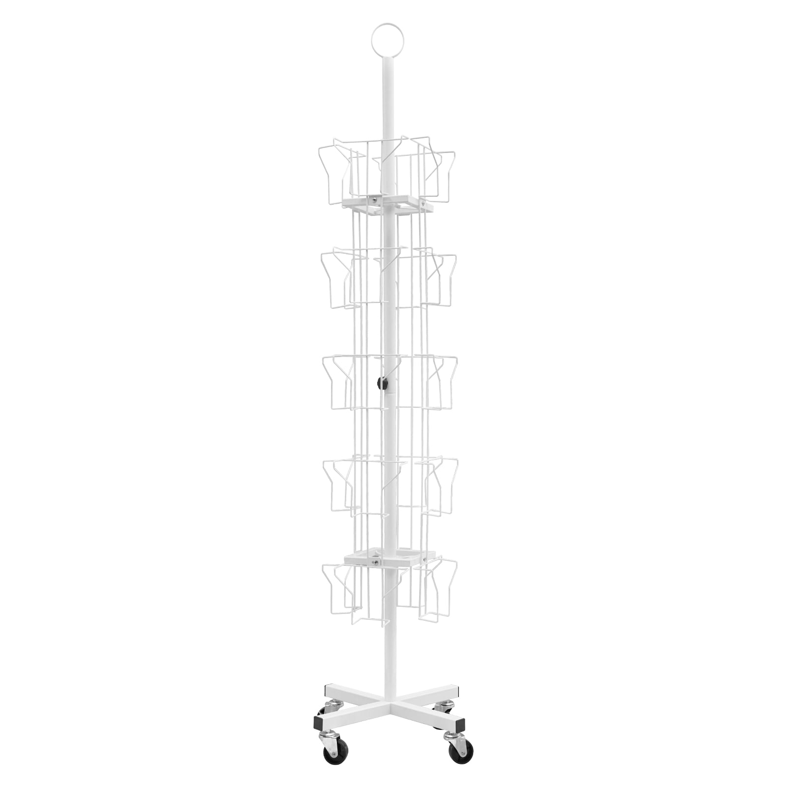 Toolven Up 20 Rotating Pockets Display Rack Greeting Post Card Rack ...