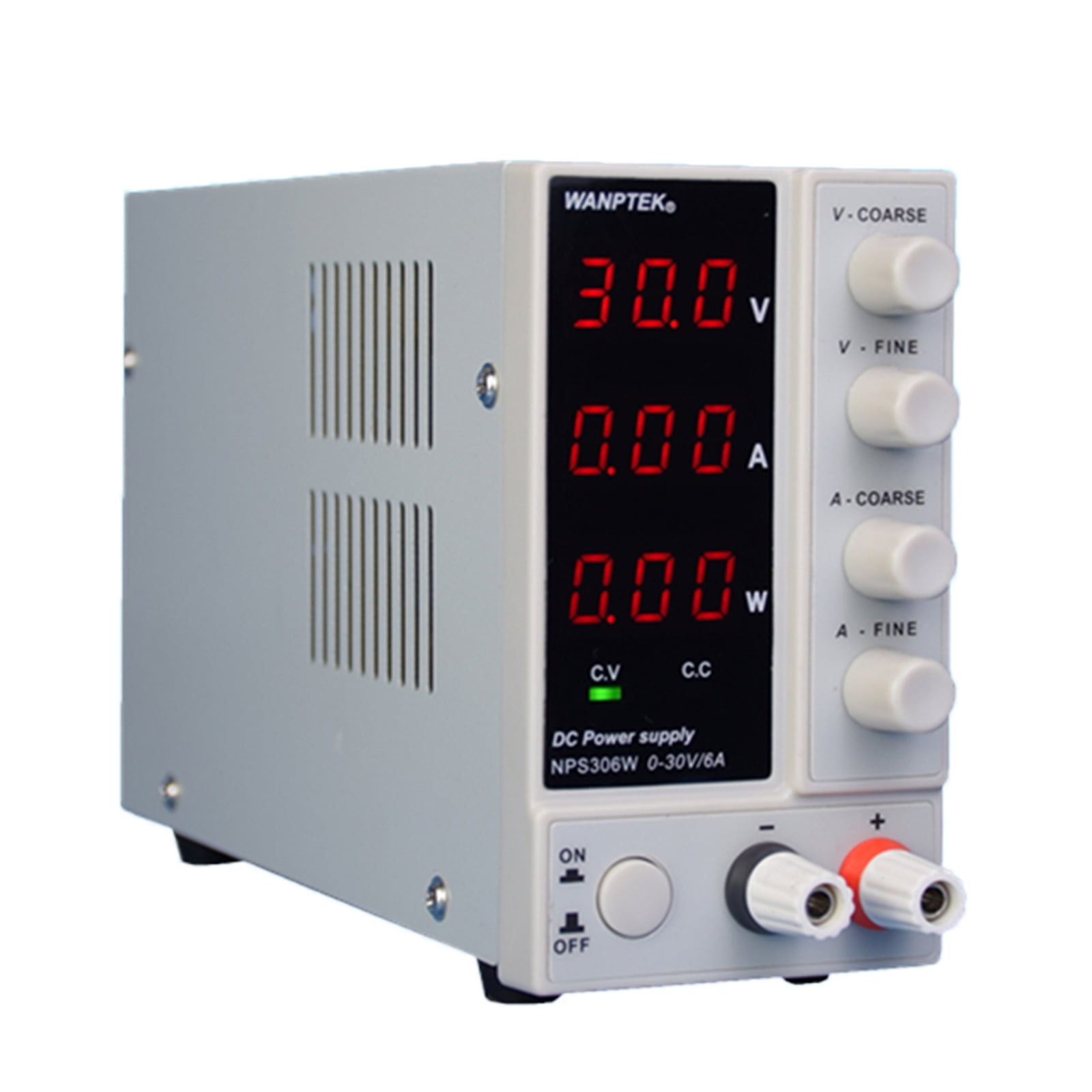 Toolven Variable Bench Power Supply 30V 6A, Precise DC Output with HD ...