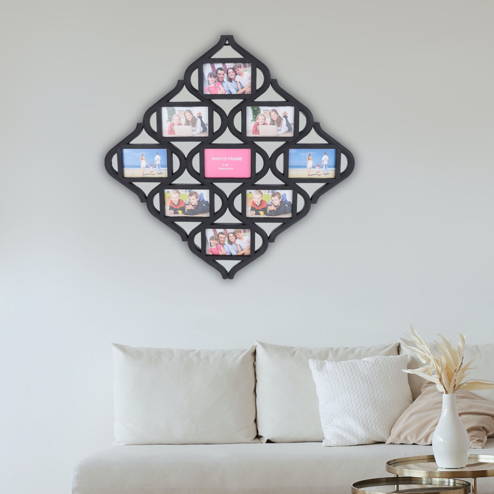 Toolven Wall & Tabletop Picture Frames Set 9-Photo DIY Collage Frame ...