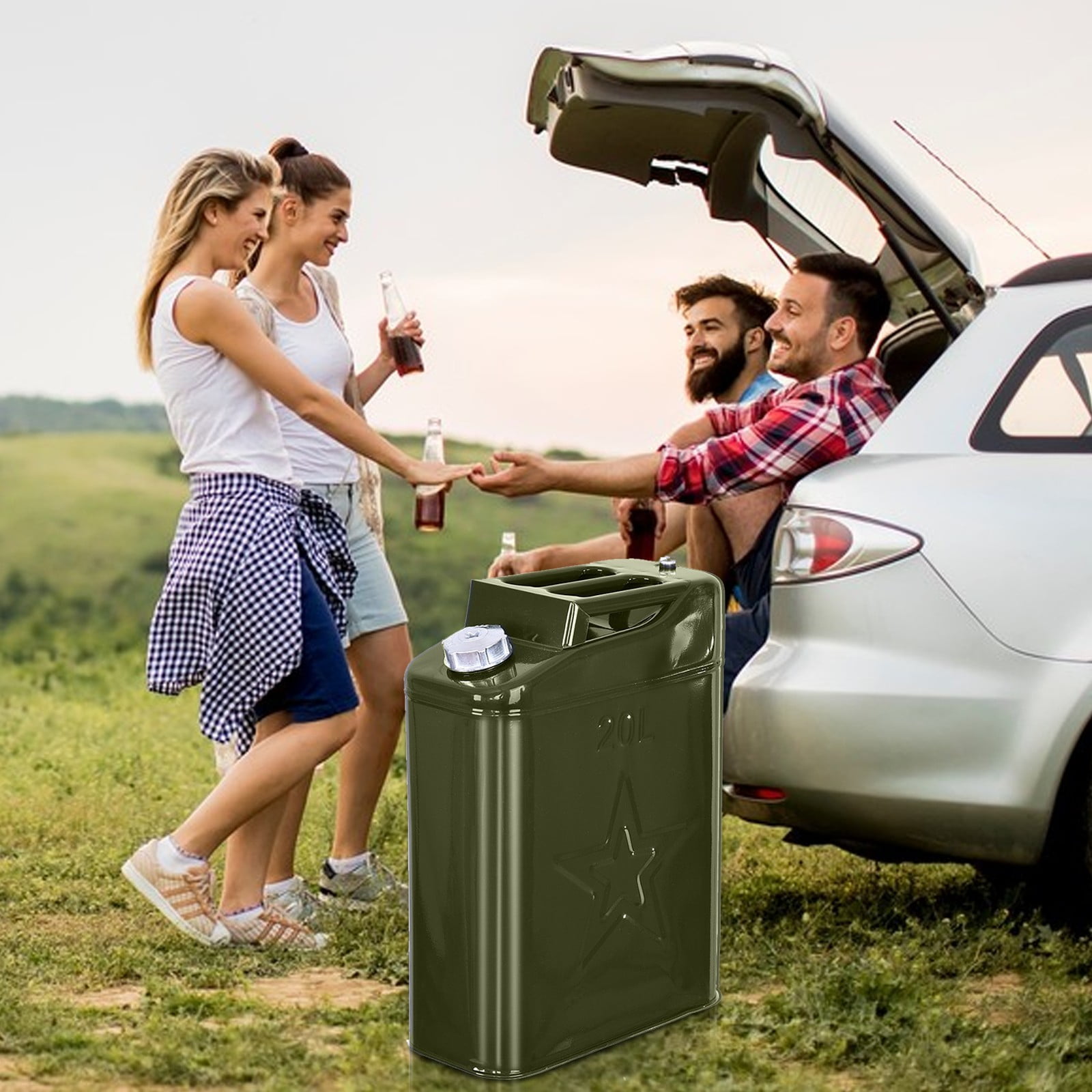 Toome Emergency Backup Caddy Tank, 5 gal 20L Capacity G-reen - Walmart.com