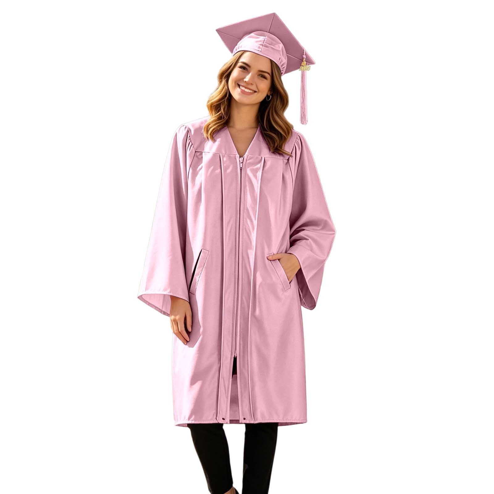 Toome Plus Size Doctoral Graduation Gown and Cap Set, XS-4XL Academic ...