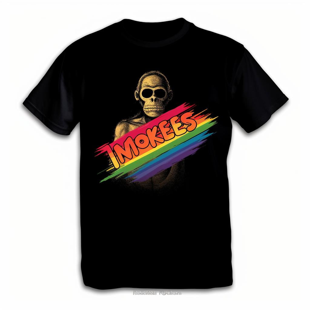 Toomii Men's The Monkees Guitar Rock Band Logo Black T-Shirt XS-5XL ...