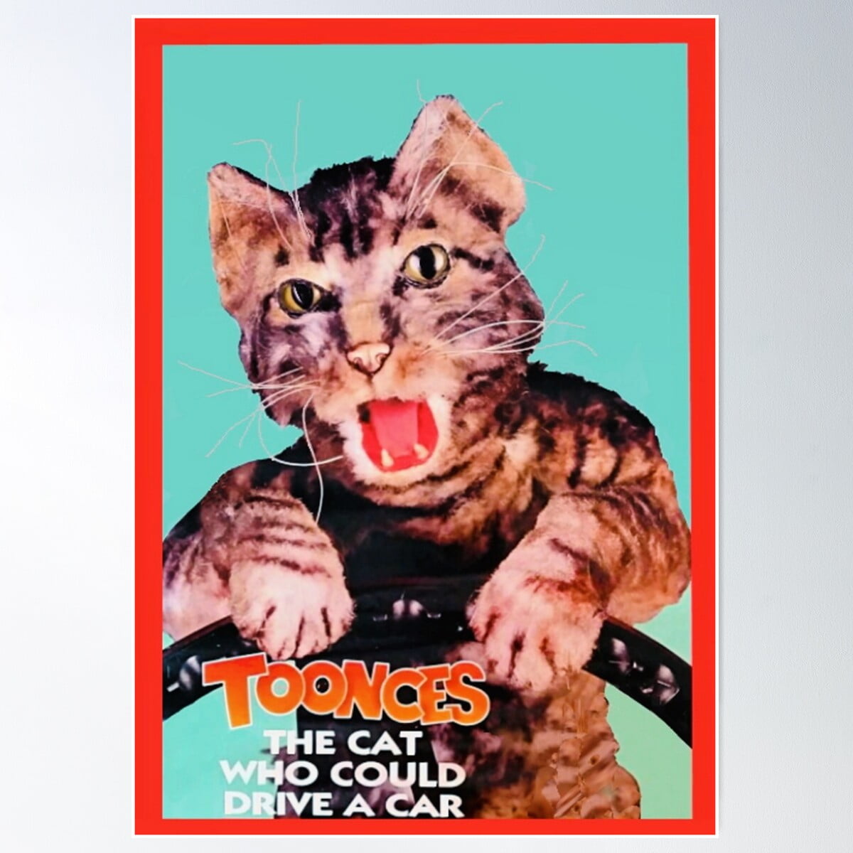 Toonces Poster Wall Art, Modern Wall Decor For Living Room Bedroom ...