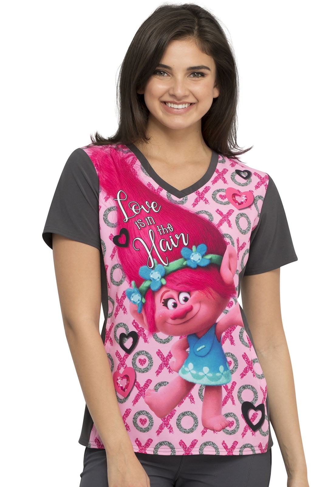 Tooniforms V-Neck Women Medical Scrub Top TF627 - Walmart.com