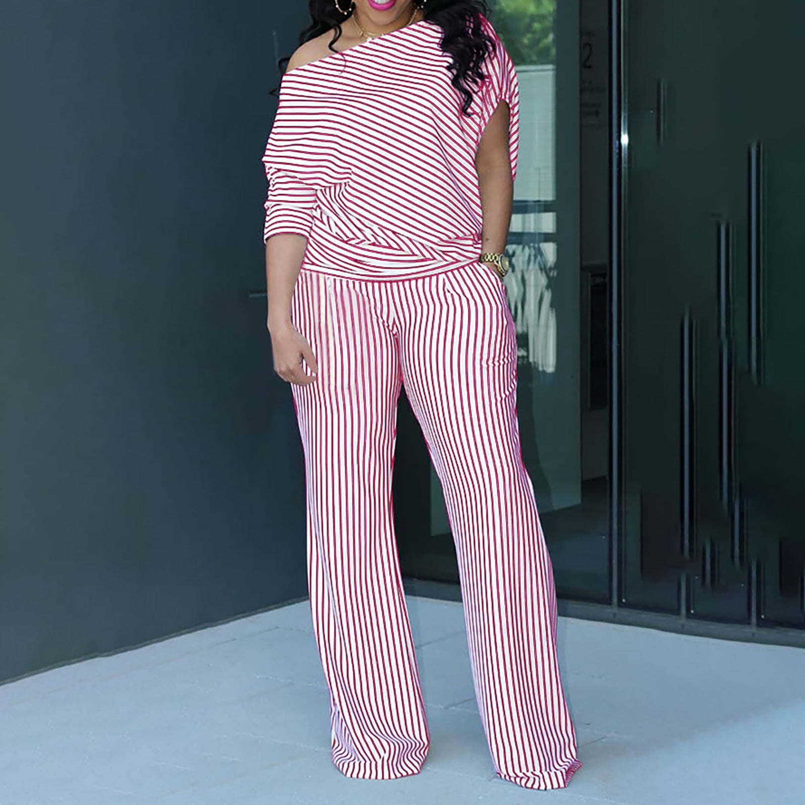 Toonshare Clearance,Lounge Sets for Women Clearance,Two Piece Outfits for Women Red L - Walmart.com