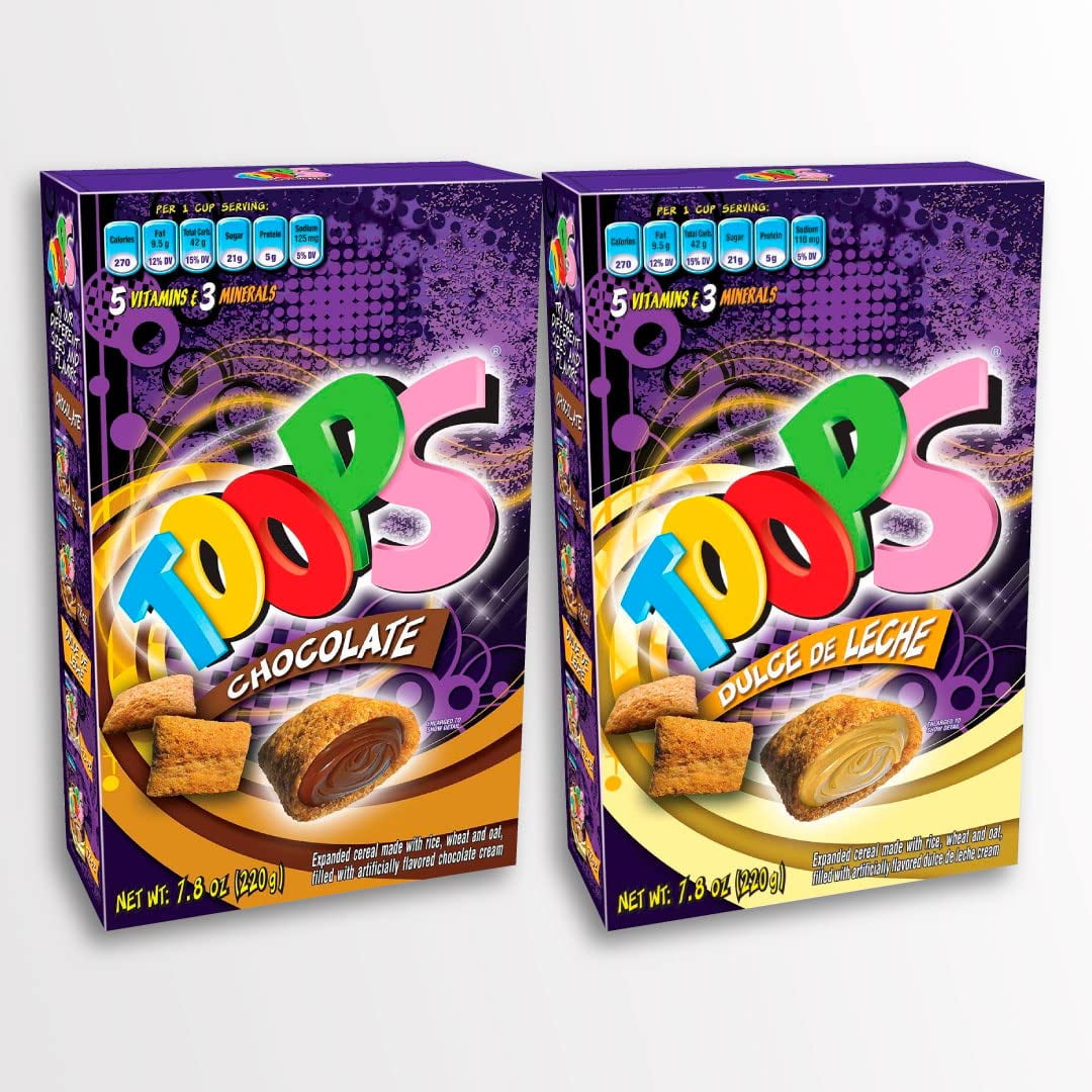 Toops Bundle - Cereal DEF29 filled with Chocolate Cream 7.8Oz + Cereal ...