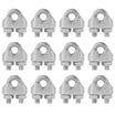 1/8" Wire Rope Thimble and Clip Set, Steel, Zinc-Plated, Peerless Chain ...