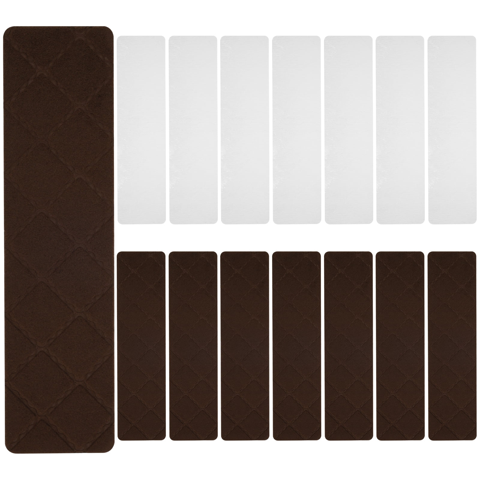 Toorise 15Pcs Stair Treads Carpet Fibre Based Adhesive Free Self ...