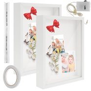 Make Market 5x5 Unfinished Wooden Shadow Box Picture Frame - 24 Pack ...