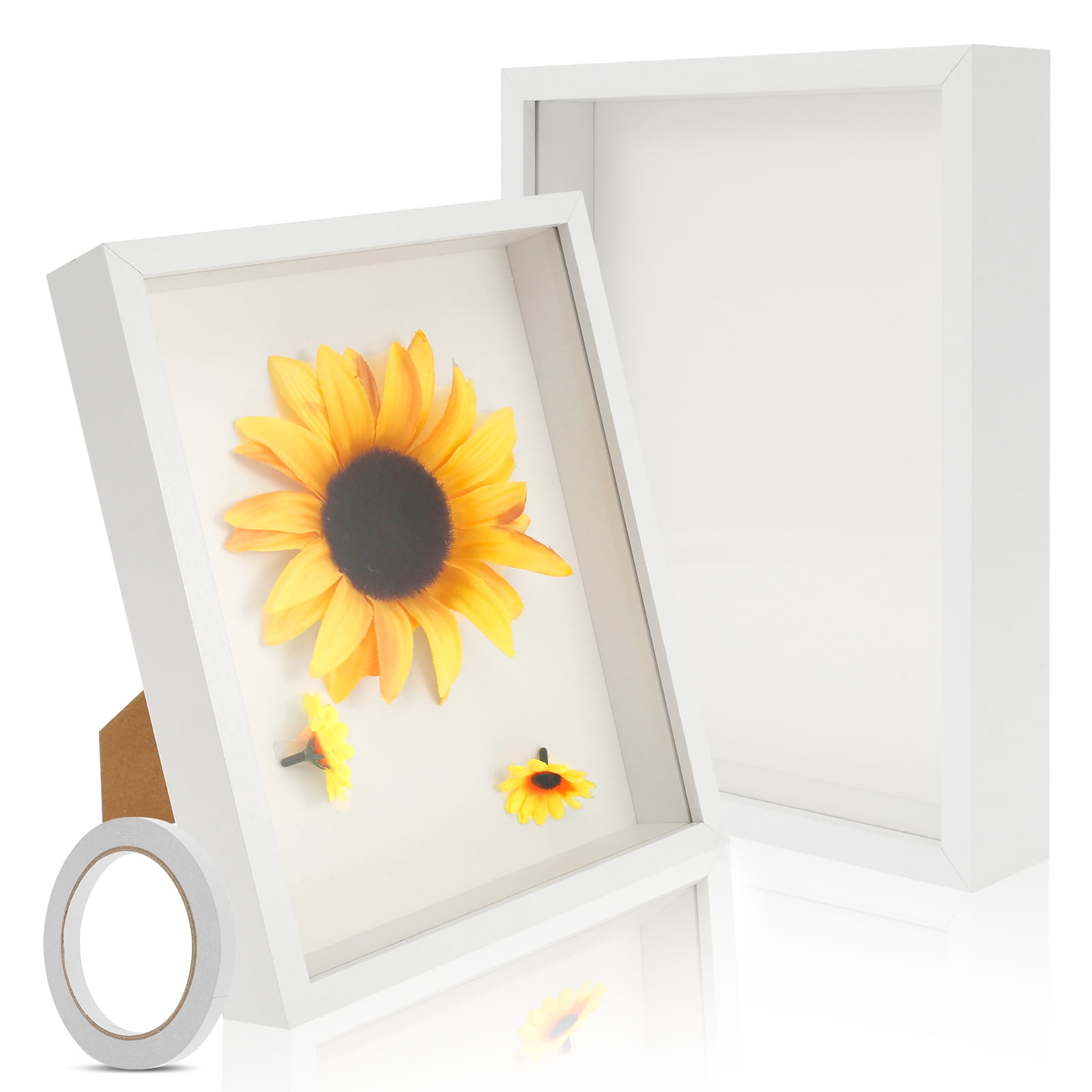 Toorise 2 Pcs Shadow Box Frame Wood Shadow Box 3D Picture Frame 3 cm ...