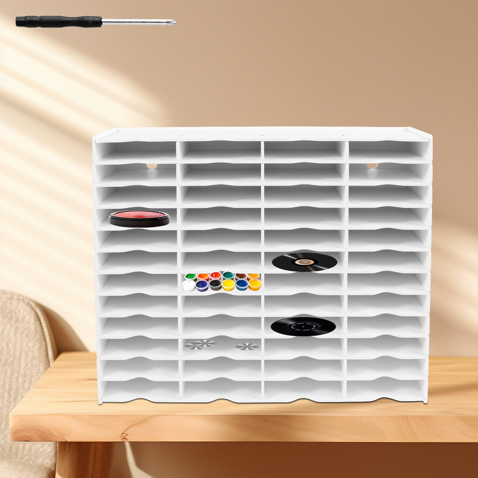 Toorise 24 Slots Ink Pad Holder Sturdy Pad Organizer Waterproof Stamp ...