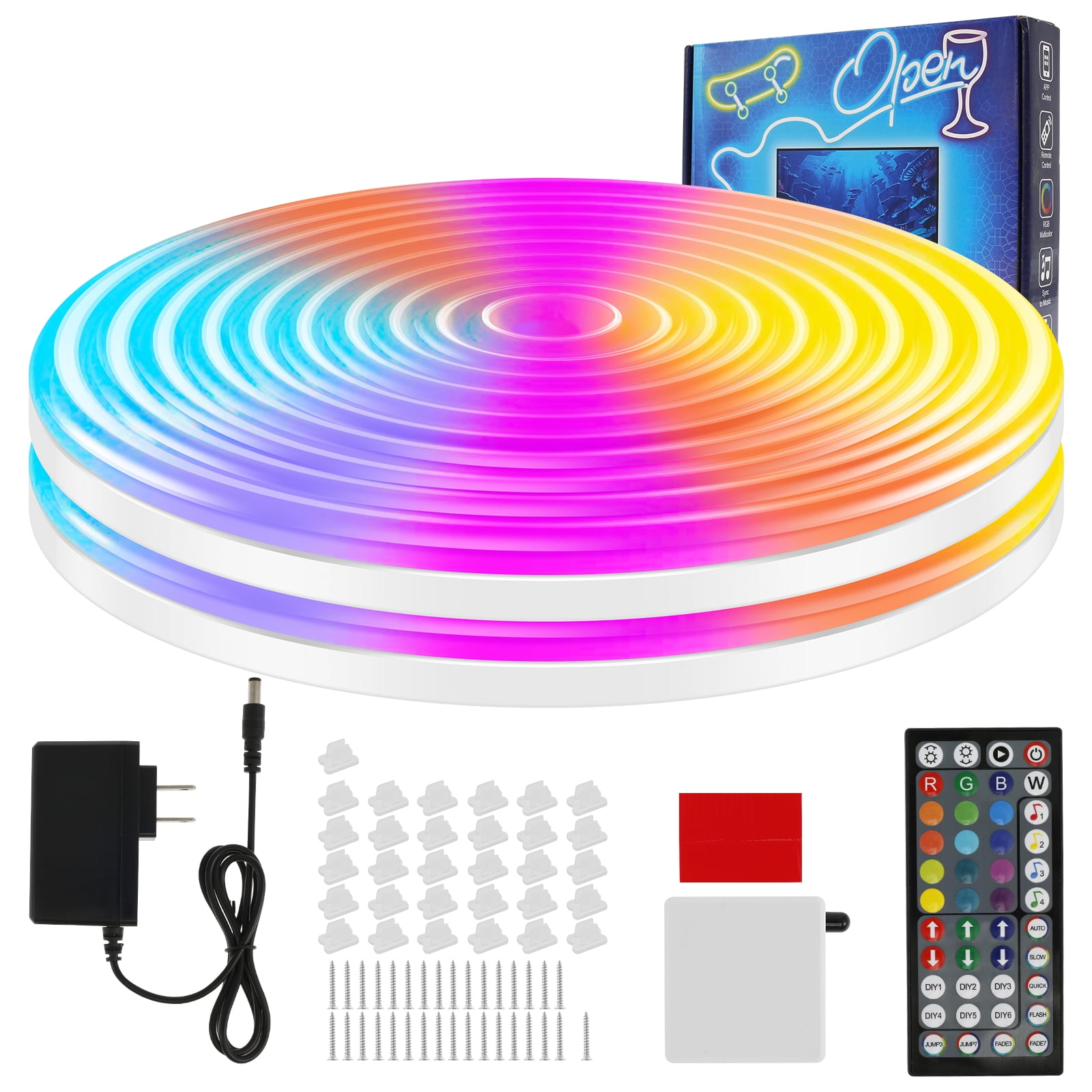 Toorise 24V Low Voltage Flexible Neon Rope Lights High Safety ...