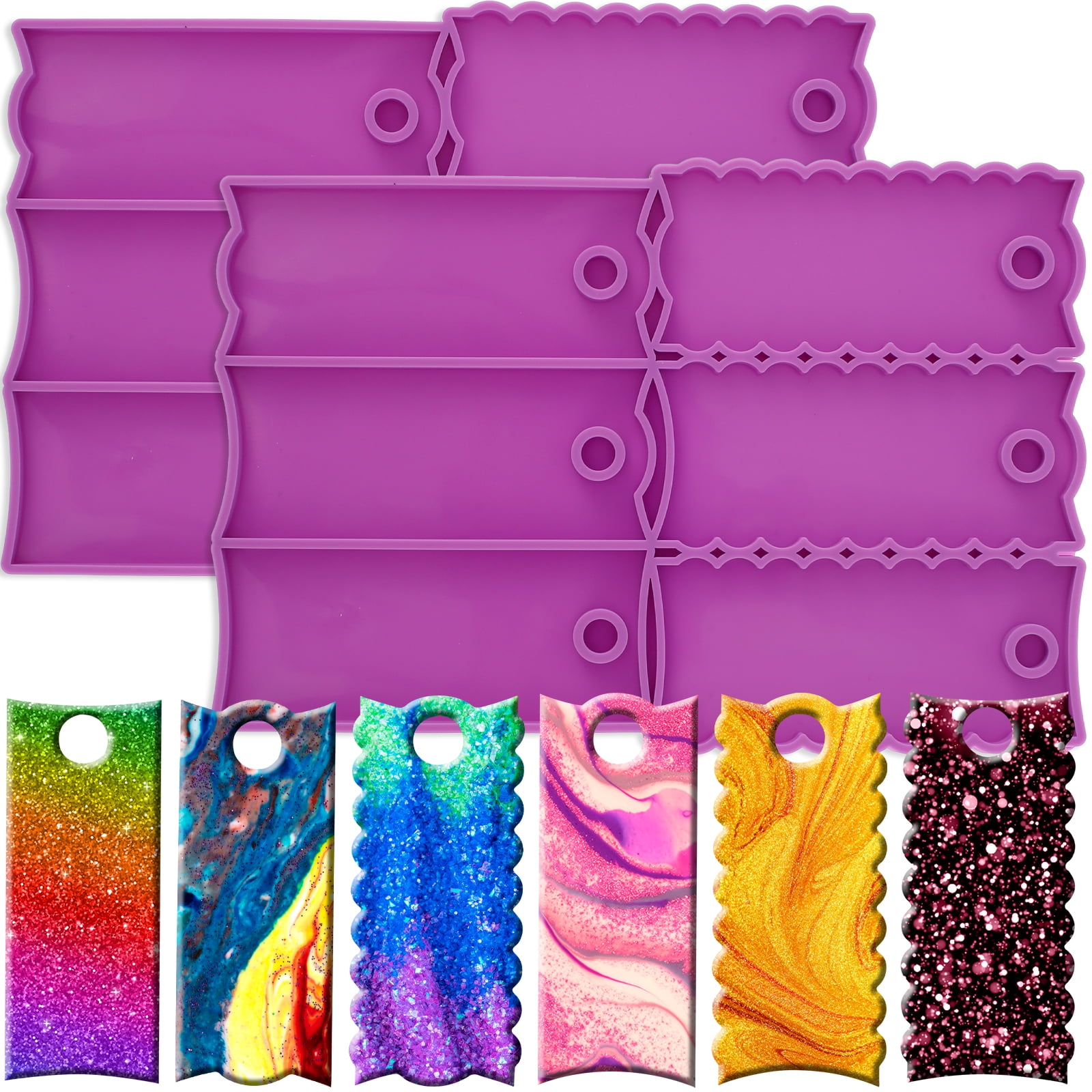 Toorise 2Pcs Name Plate Resin Molds for 40oz Tumblers Easy Release Name ...