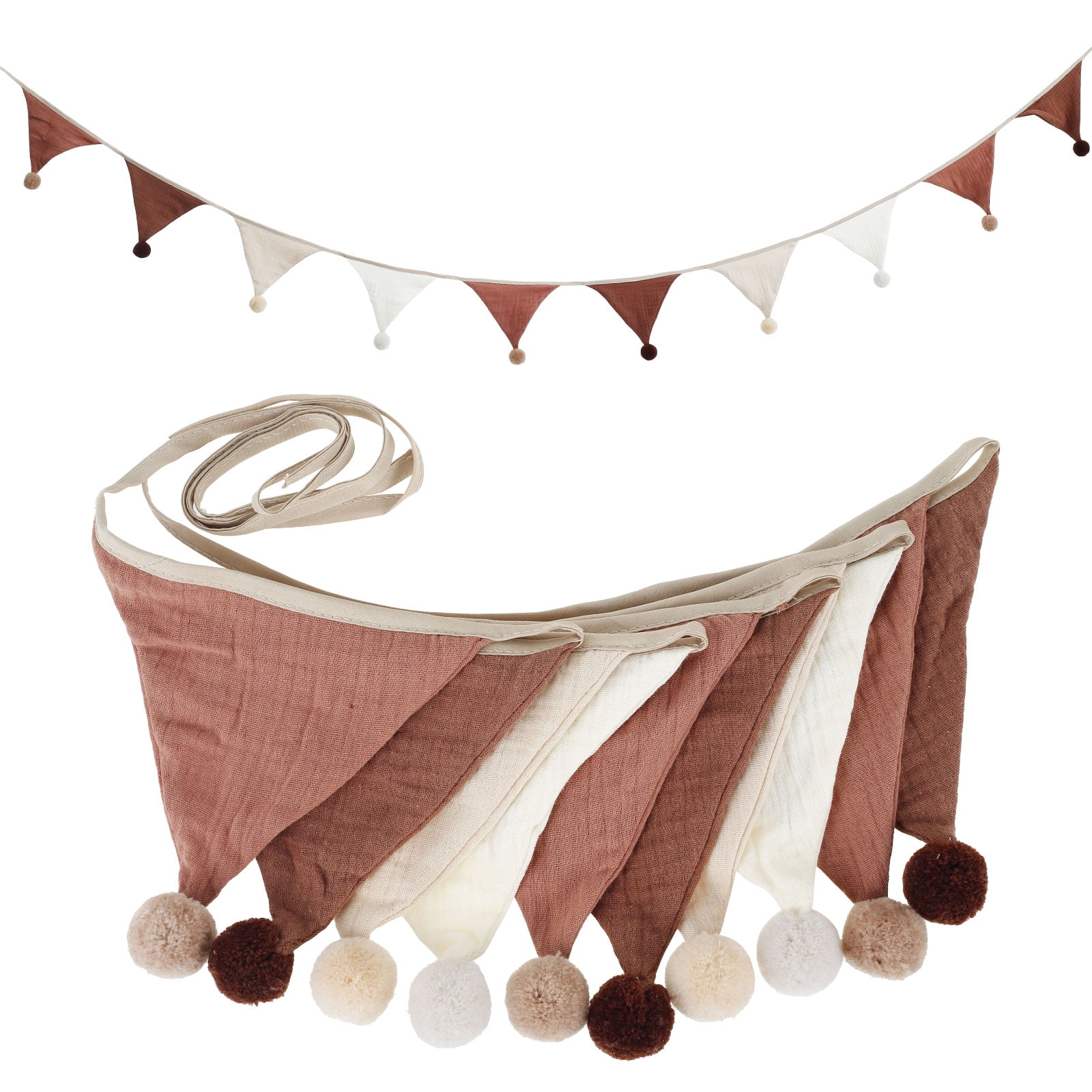 Toorise 2Pcs Pennant Banner Flags Fabric Triangle Flag Banner Hanging ...