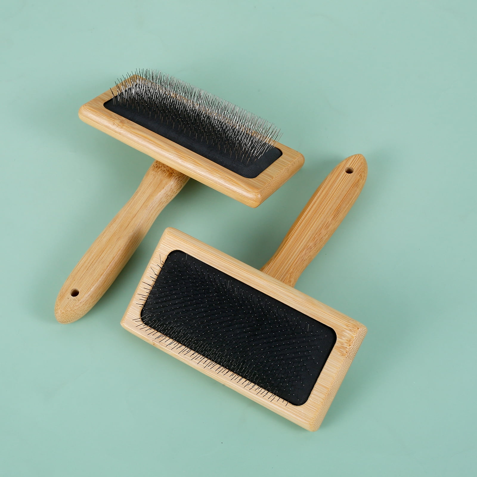 Toorise 2Pcs Wool Carding Comb Wool Carding Brushes with Bamboo Handle ...