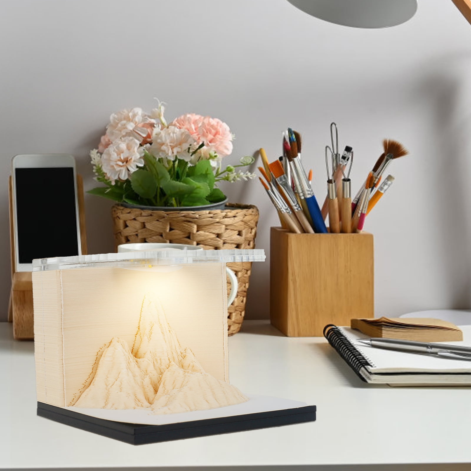 Toorise 3D Desk Note Pad Stereo Sunshine Mountain Memo Pad Tear-Away ...