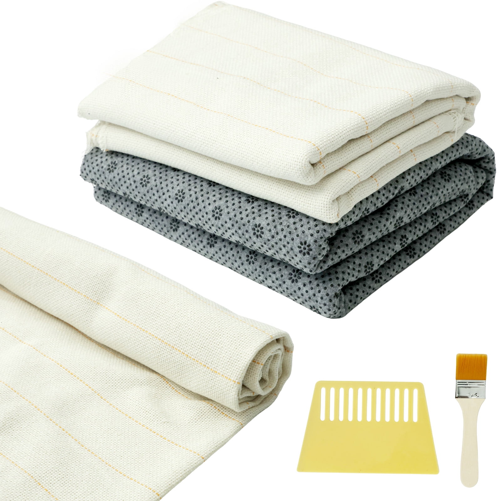 Toorise 59x39inch Tufting Cloth with Yellow Marked Lines 71x39inch Non ...