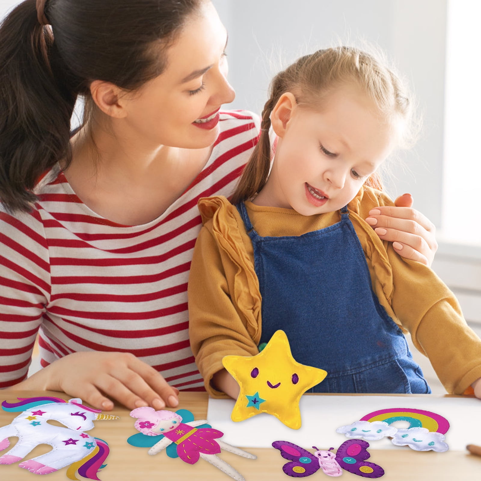 Toorise 9/5Pcs DIY Sewing Kit Creative Kids Sewing Kits Crafts Set ...