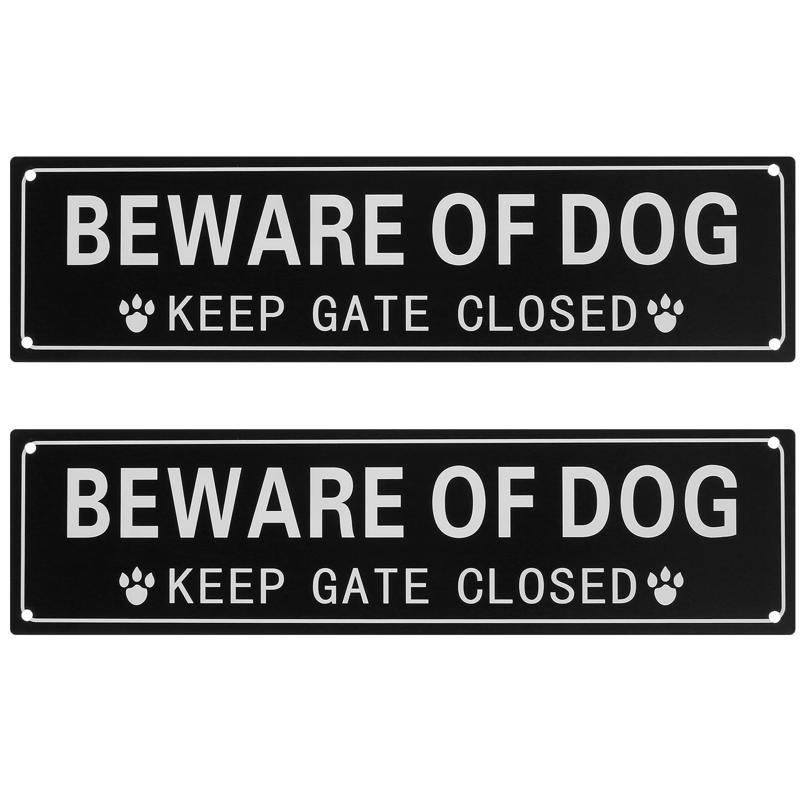 Toorise Beware of Dog Sign Solid Warning Dog Signs with Large Words ...