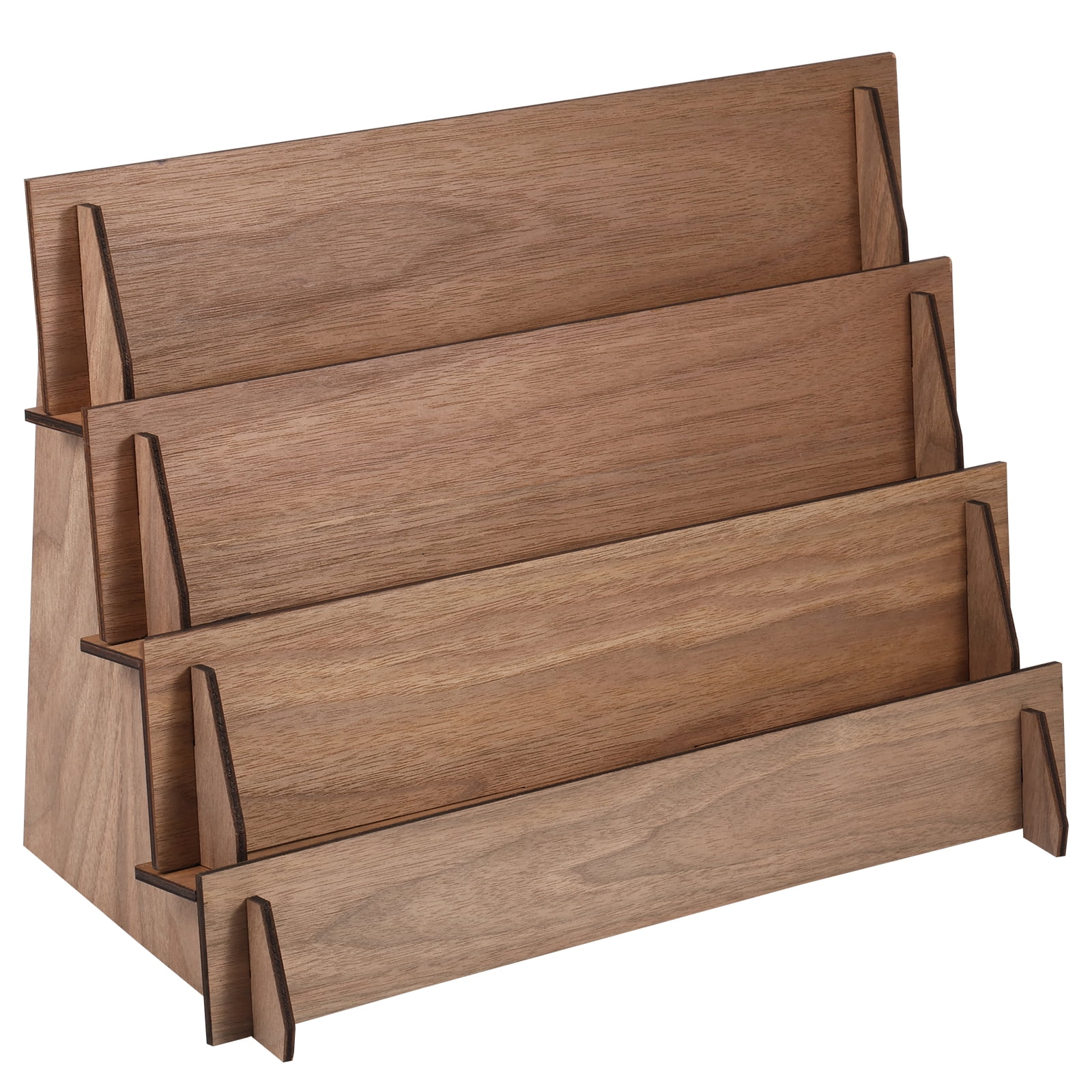 Toorise Card Display Stand Wood Postcard Display Stand 4 Layer ...