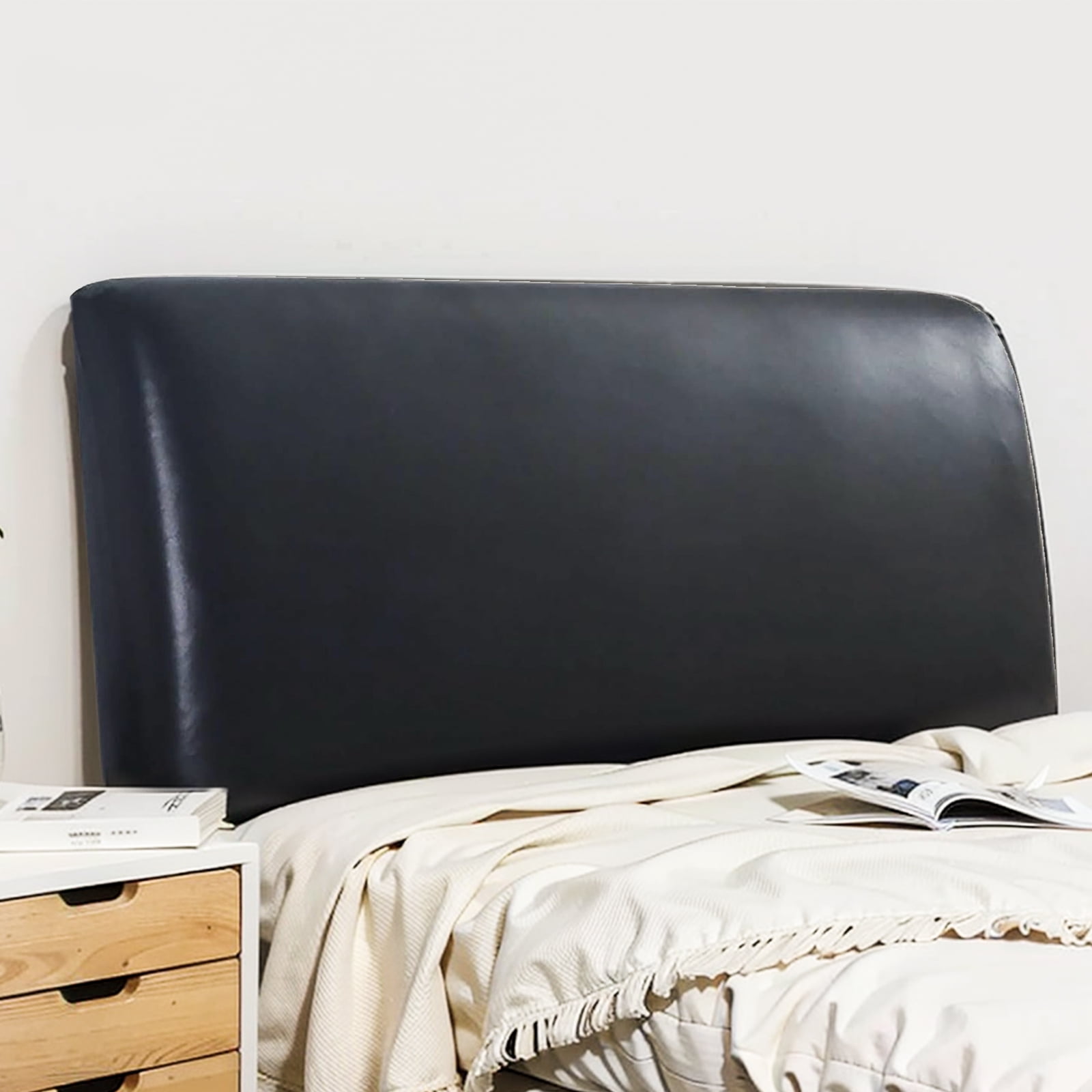 Toorise Elastic Head Bed Board Cover Headboard Cover PU Leather Bed ...