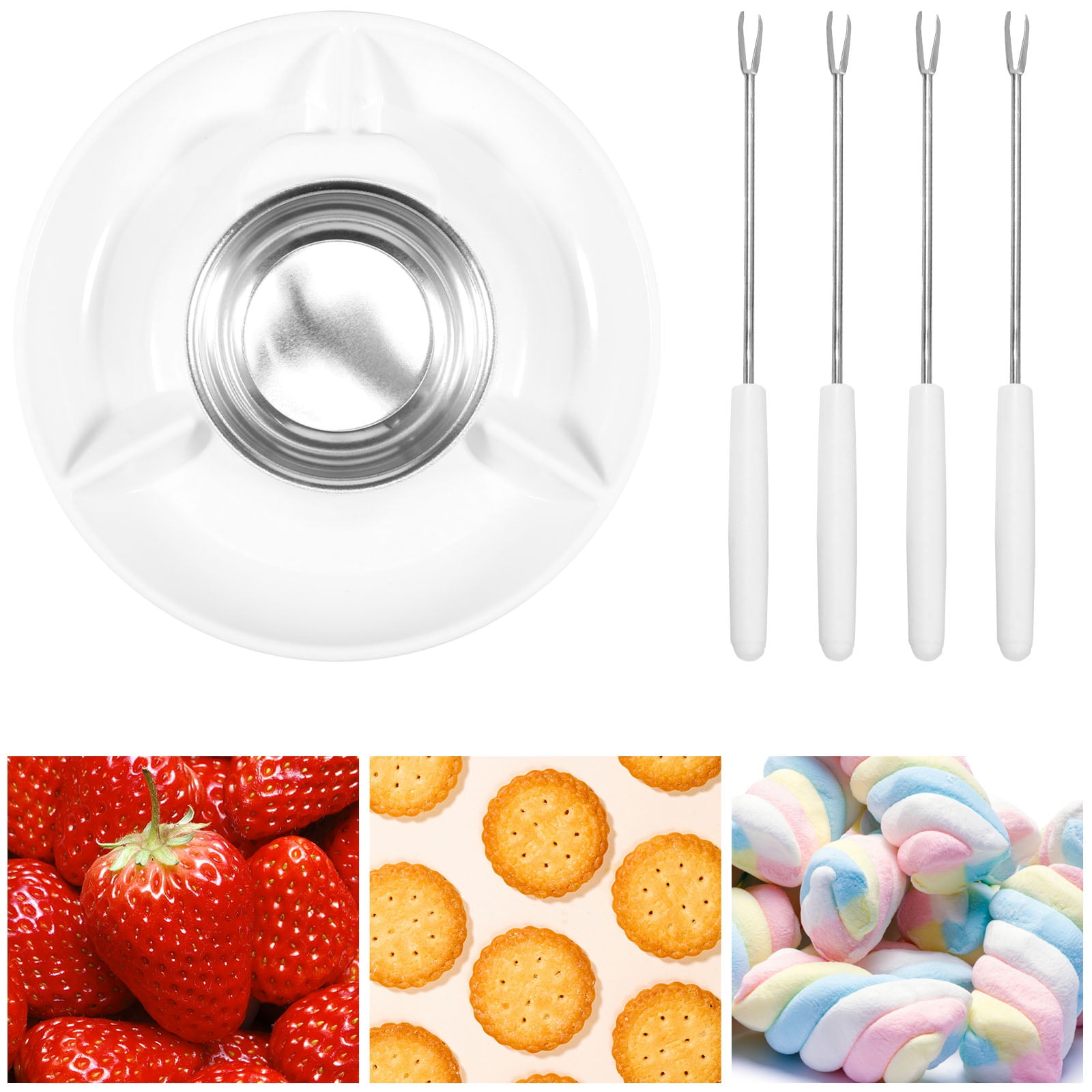 Toorise Electric Fondue Pot Set Practical Chocolate Fondue Kit with ...