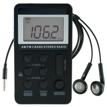 EEEkit AM/FM Personal Small Powered & Rechargeable Earphones Portable ...